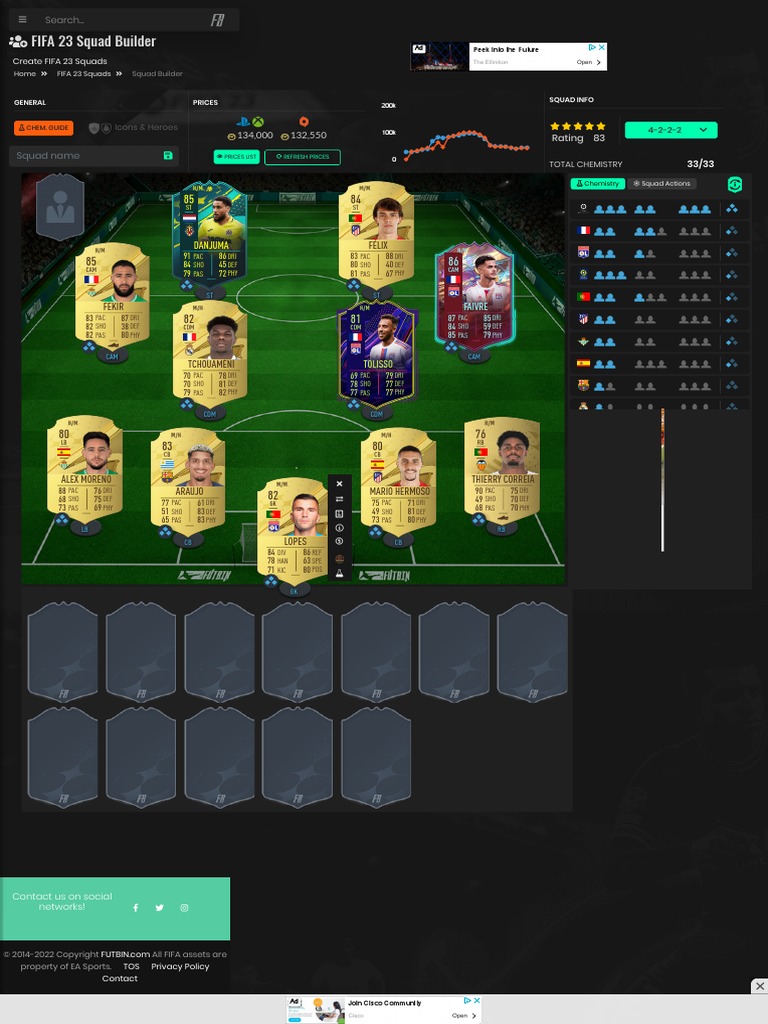 Fifa 23 Squad Builder Futbin 2 | PDF