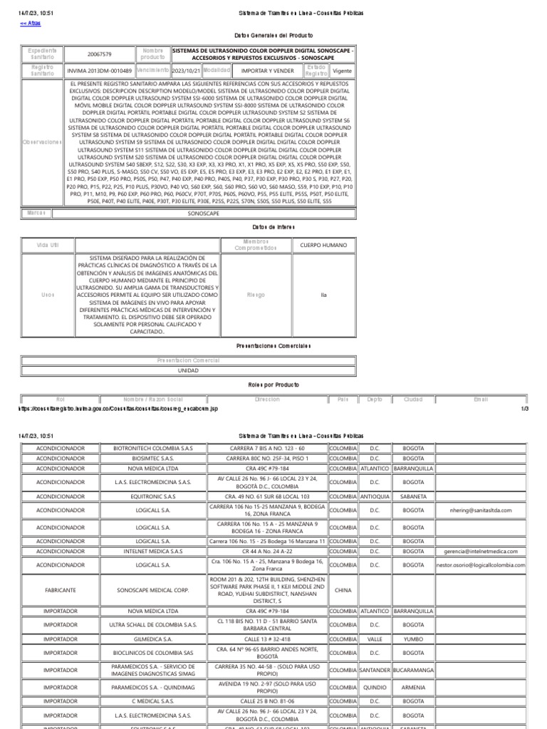 Sistema de Tramites en Linea - Consultas Publicas | PDF | Colombia ...