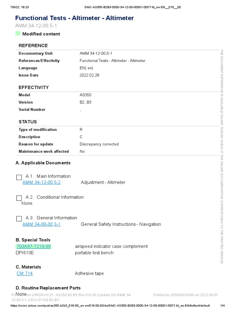 Functional Tests - Altimeter - Altimeter: Modified Content Reference ...