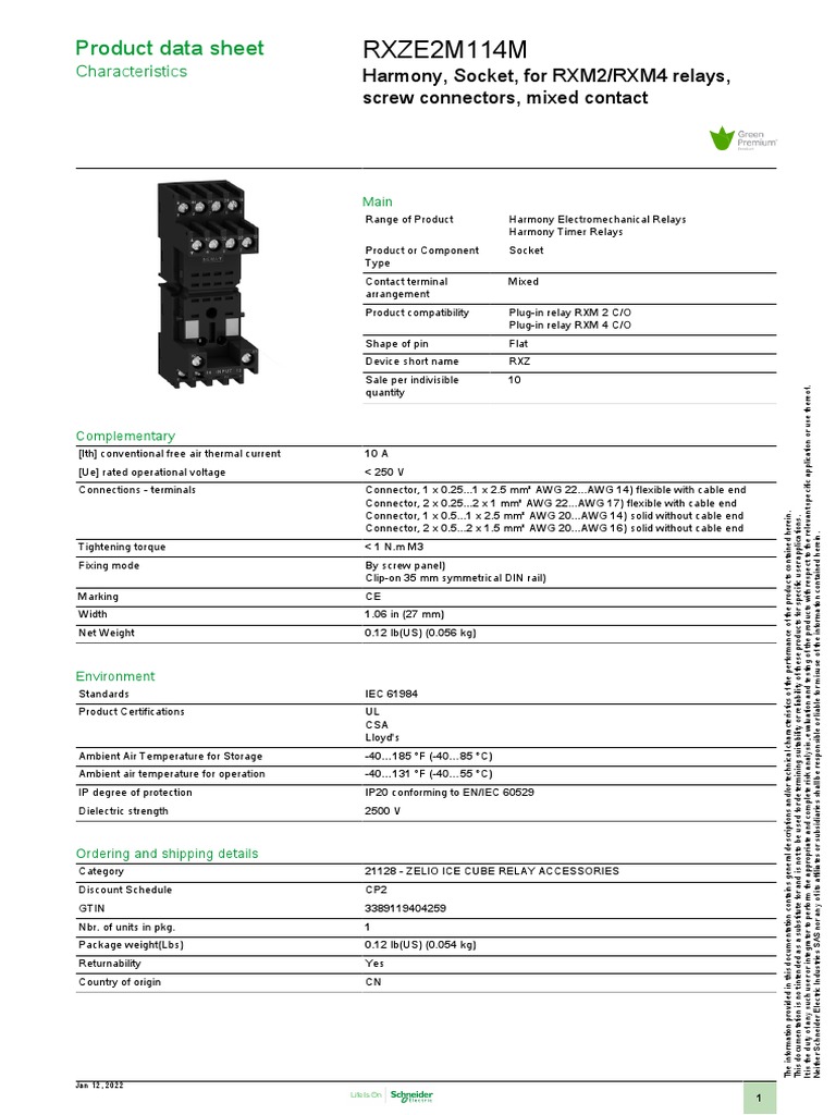 1XZV4 - 1 Base Rele | PDF | Electrical Connector | Relay
