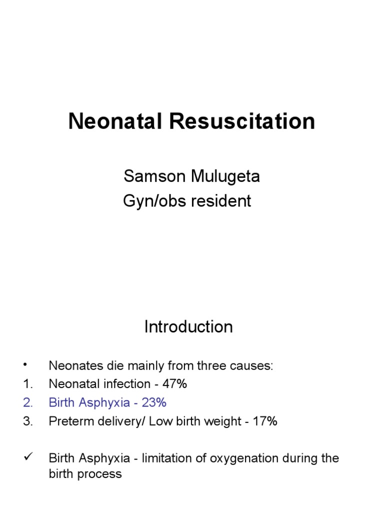 39 Neonatal Resuscitation | Download Free PDF | Childbirth | Preterm Birth