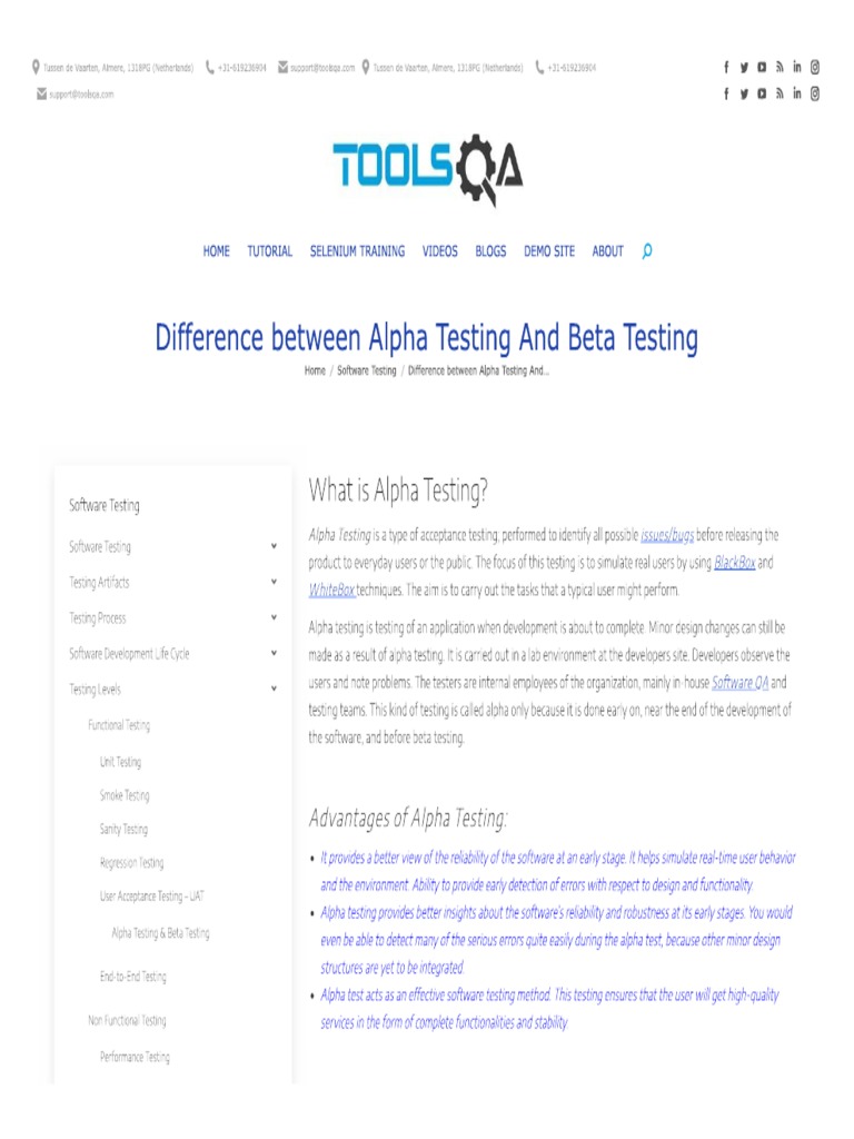 Functional Test - What Are The Difference Between Alpha Testing and ... Functional Test - What Are The Difference Between Alpha Testing and ...