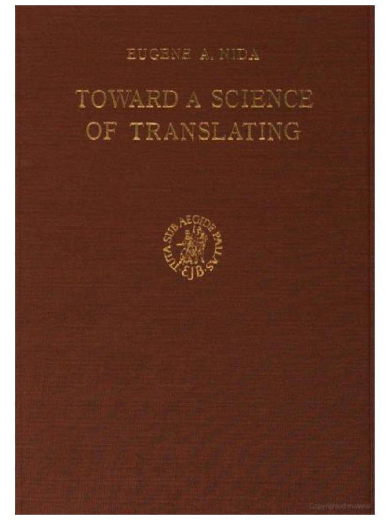 Towards A Science of Translating Nida | PDF