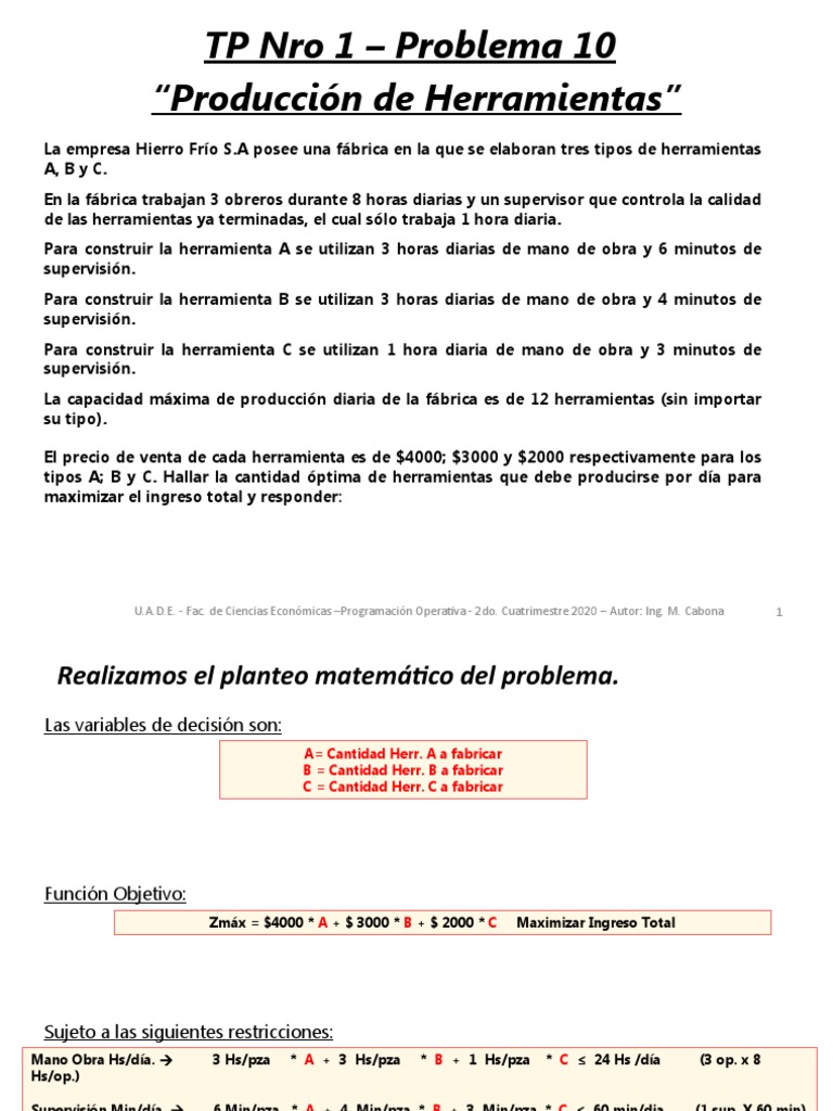 Problema 10 TP 1 | PDF