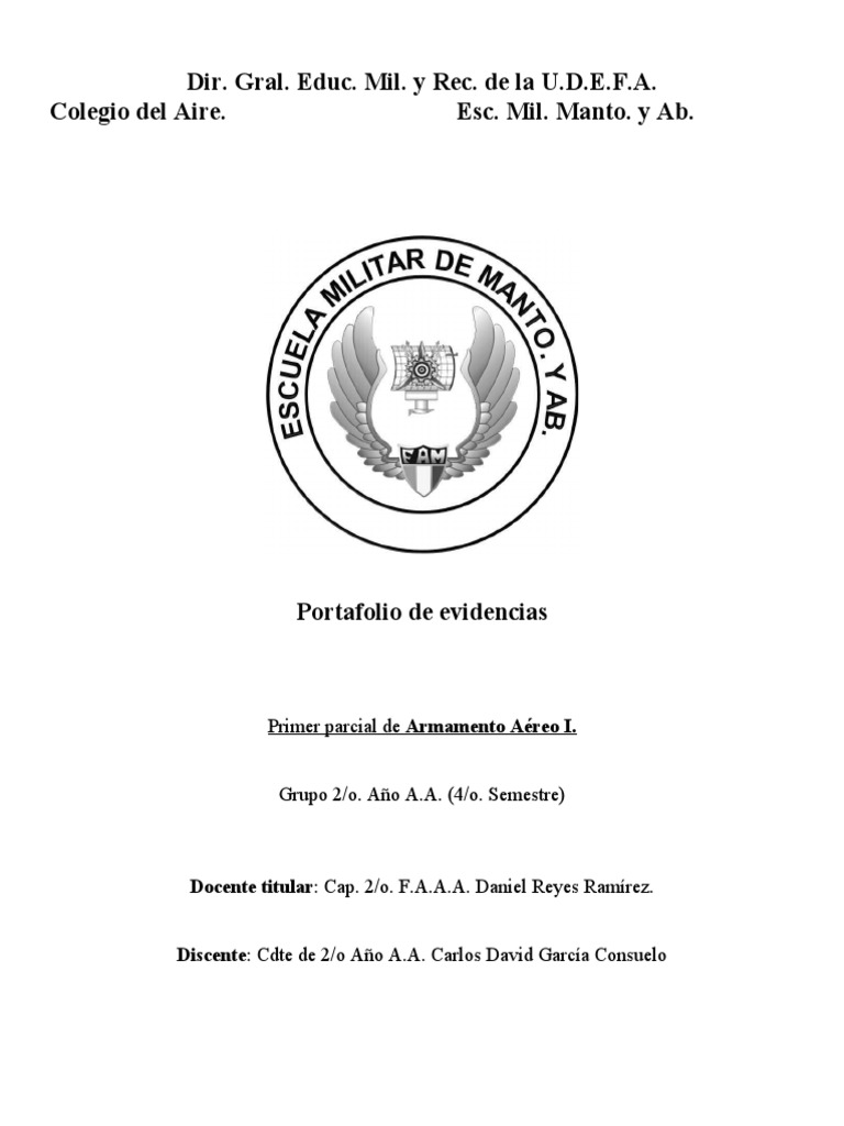 Armamento Aereo I | PDF | Ensayos | Evaluación