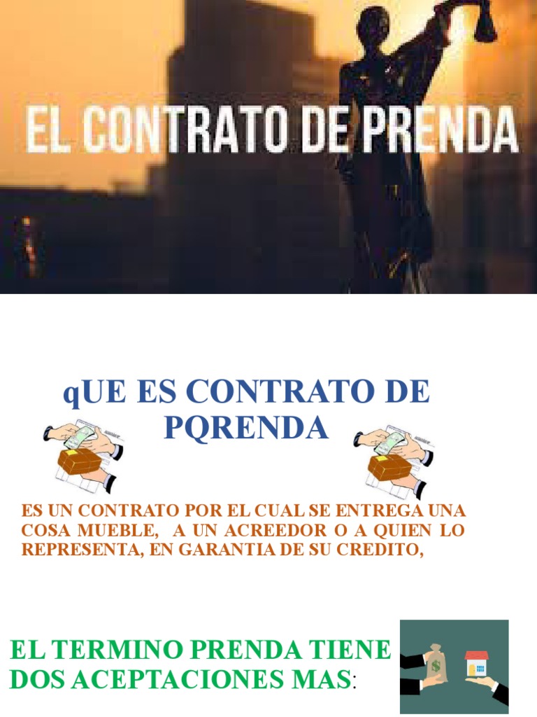 Presentacion Contrato de Prenda | PDF