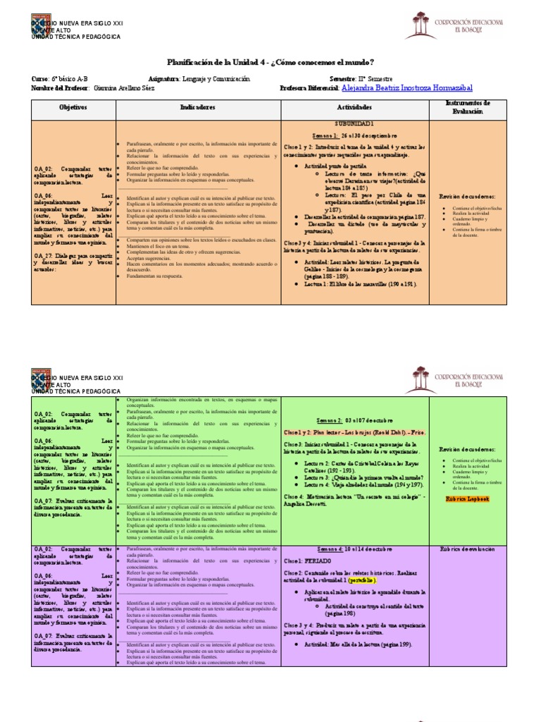 6° - Lenguaje y Comunicación | PDF | Comprensión lectora | Conocimiento