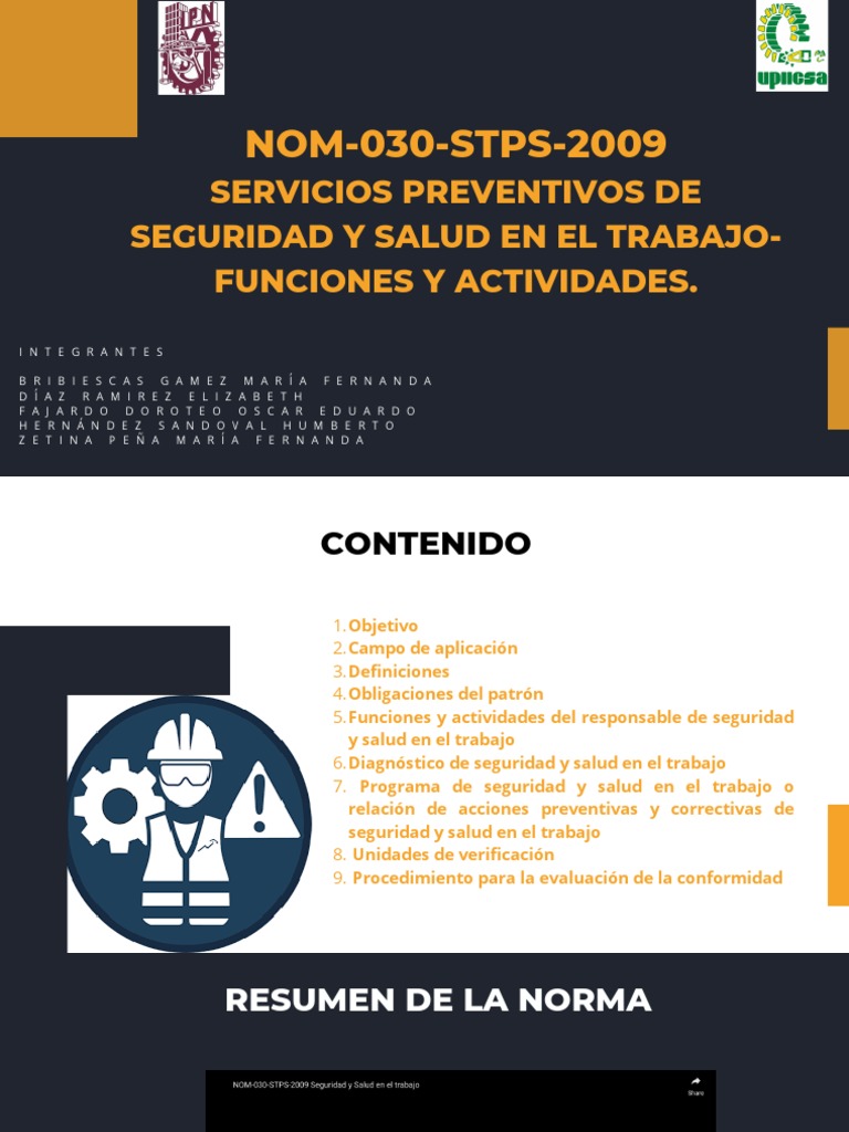 Nom 030 STPS 2009 SH | PDF