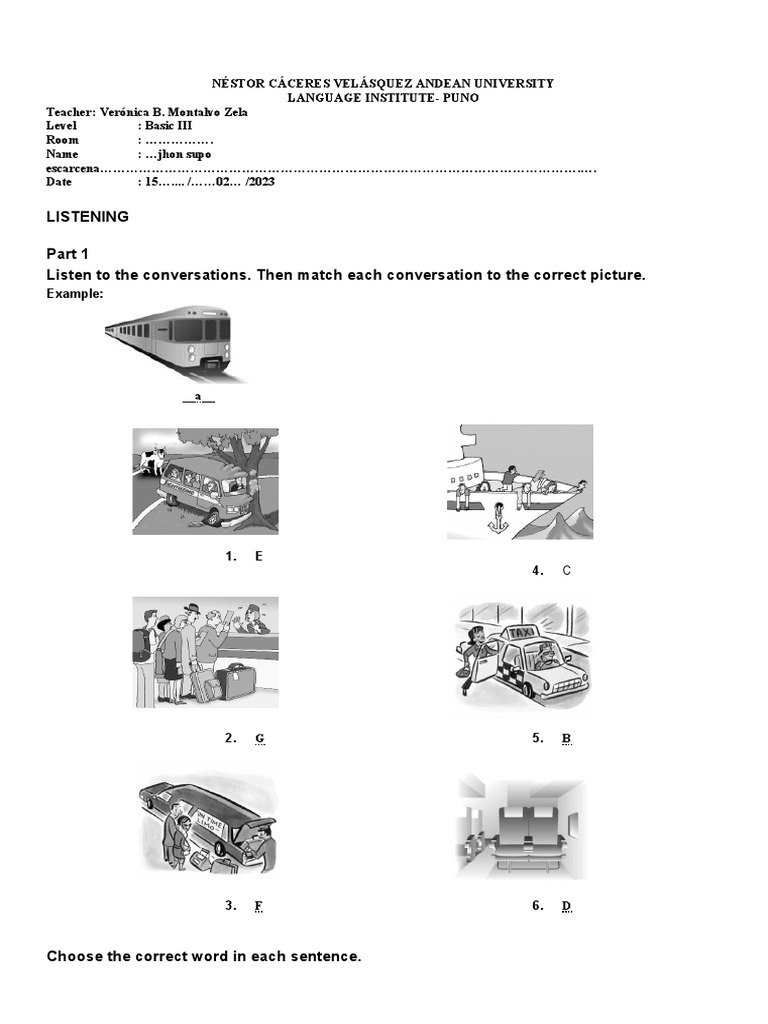 Final Exam Basic Iii | PDF