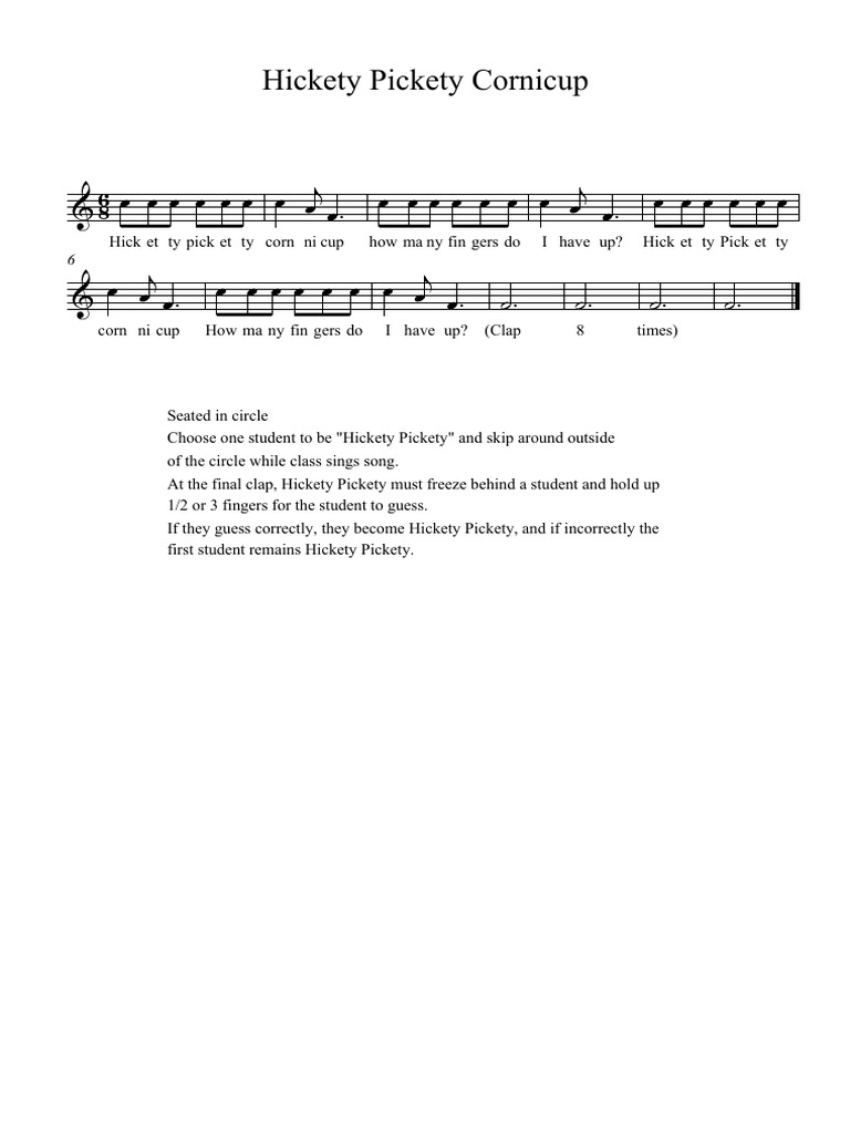 Hickety Pickety | PDF