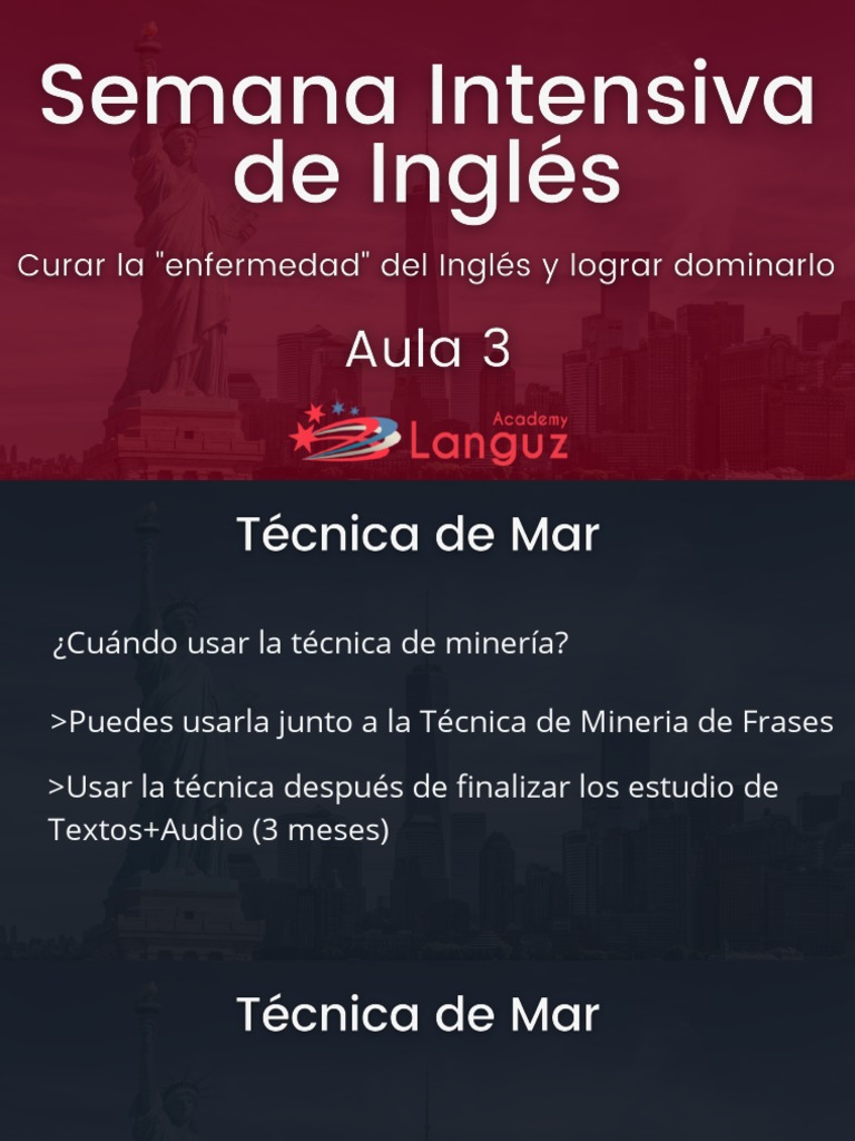 Clase 3 Semana Intensiva de Inglés | PDF | Idioma en Inglés | Lingüística