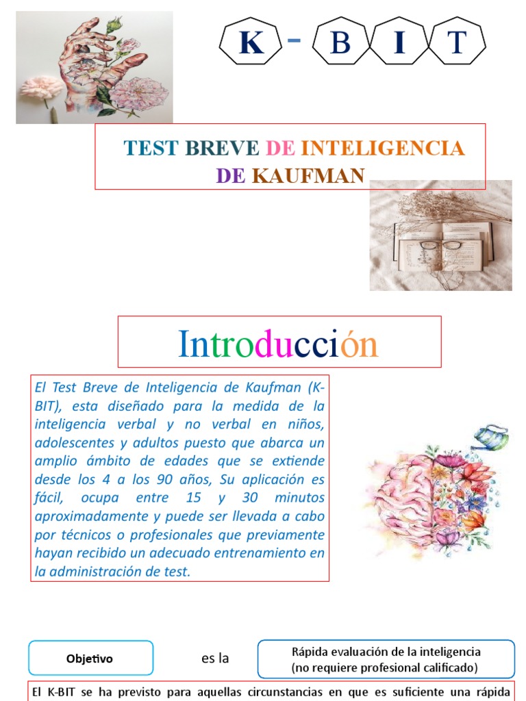Test Breve de Inteligencia K-BIT: Guía Completa | PDF | Inteligencia ...