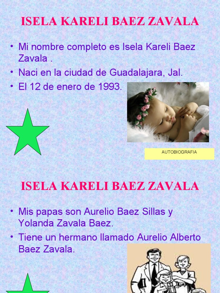 Autobiografía de Isela Kareli Baez | PDF