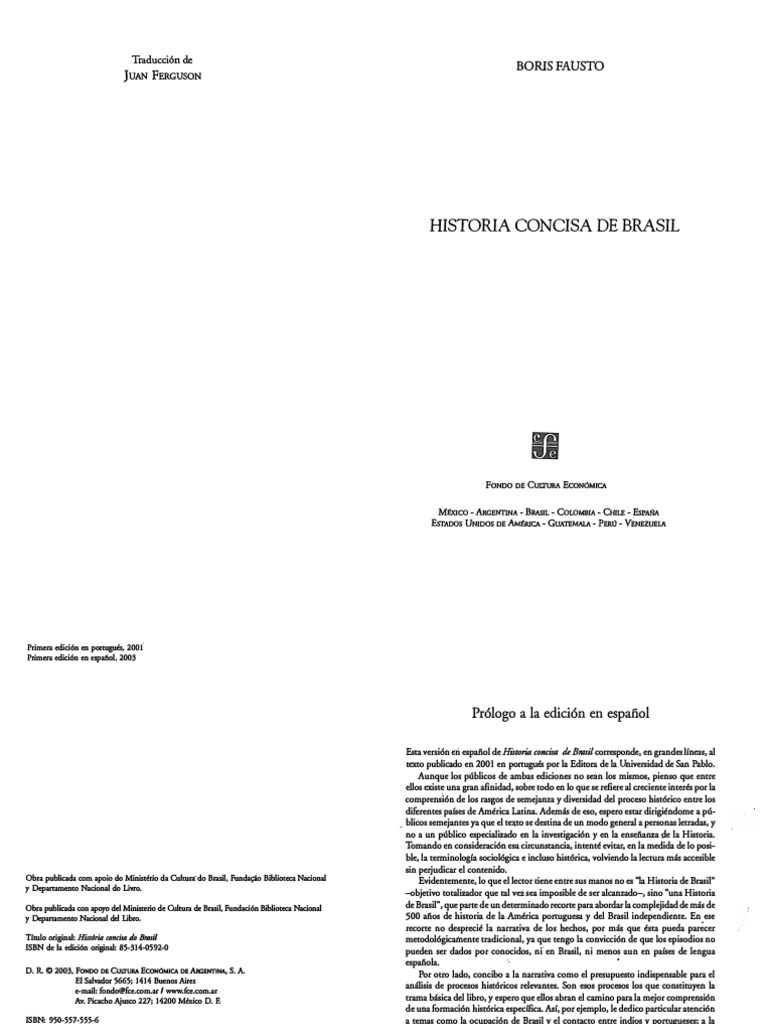 Historia Concisa de Brasil | PDF | Portugal | Brasil