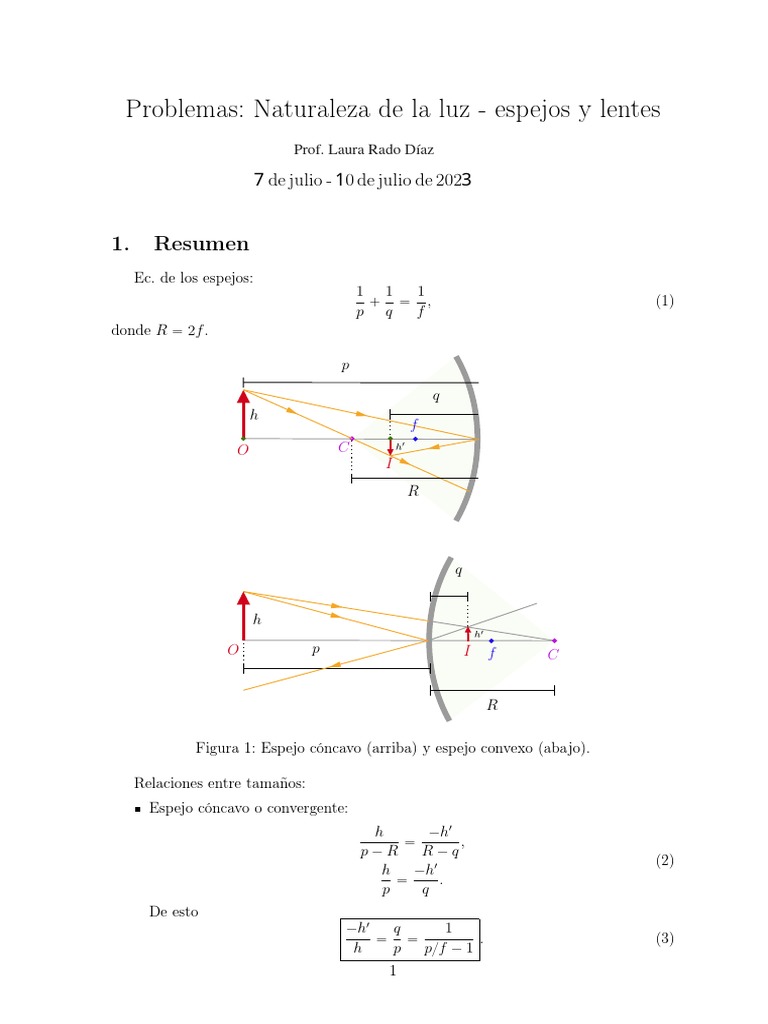 CAF2-UTP S15 s3 Ejercicios | Descargar gratis PDF | Espejo | Óptica