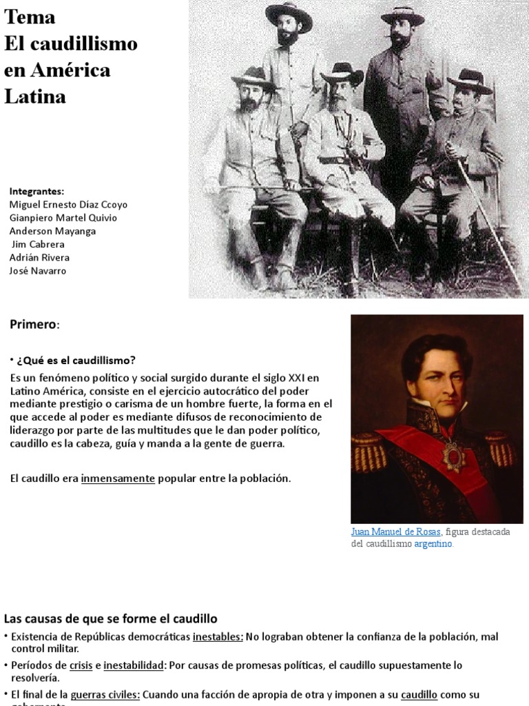 Caudillismo en América Latina: Características y Consecuencias | PDF