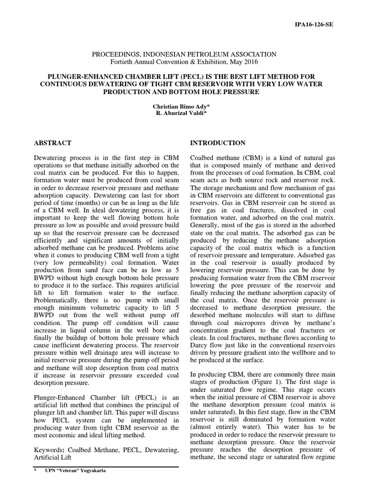 Ipa16 126 Se | PDF | Coalbed Methane | Petroleum Reservoir