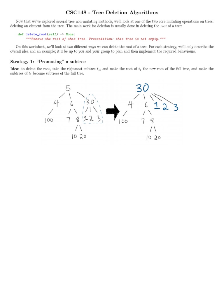 Tree Deletion | PDF