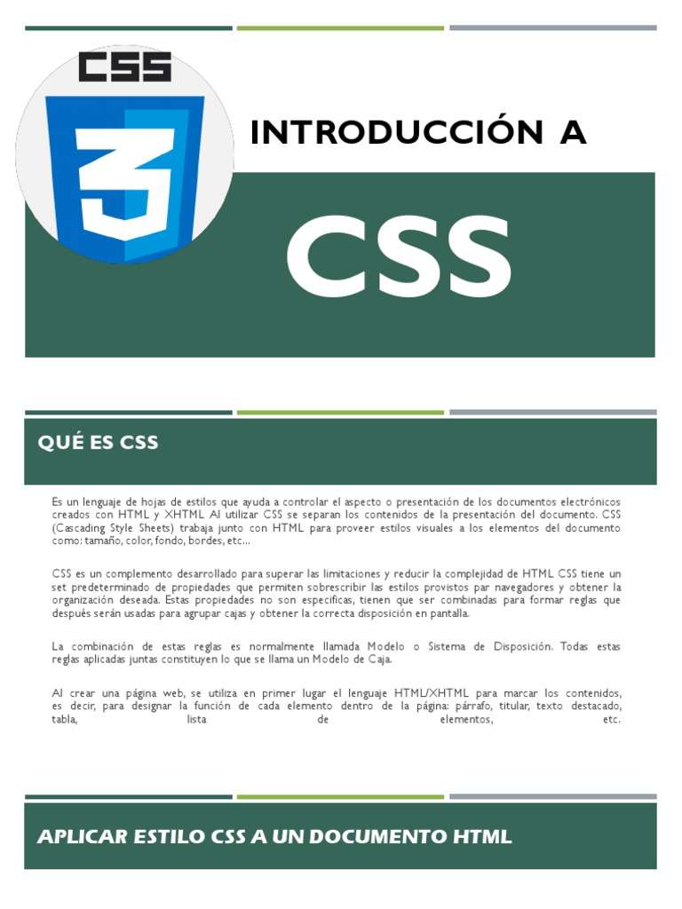 Introduccion Al Estilo CSS | PDF | HTML | Red mundial