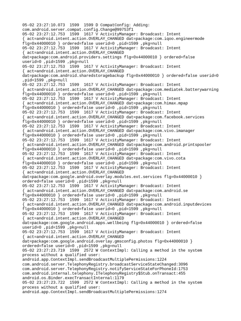 Log | PDF | Android (Operating System) | Software