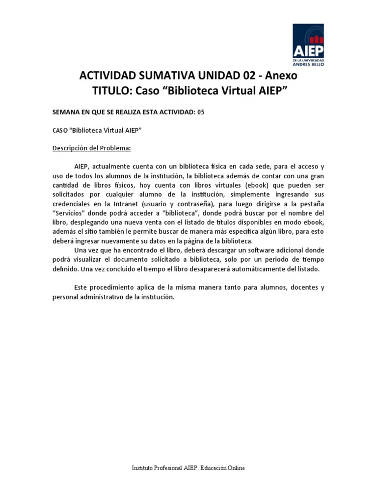 Caso N°1 A | PDF
