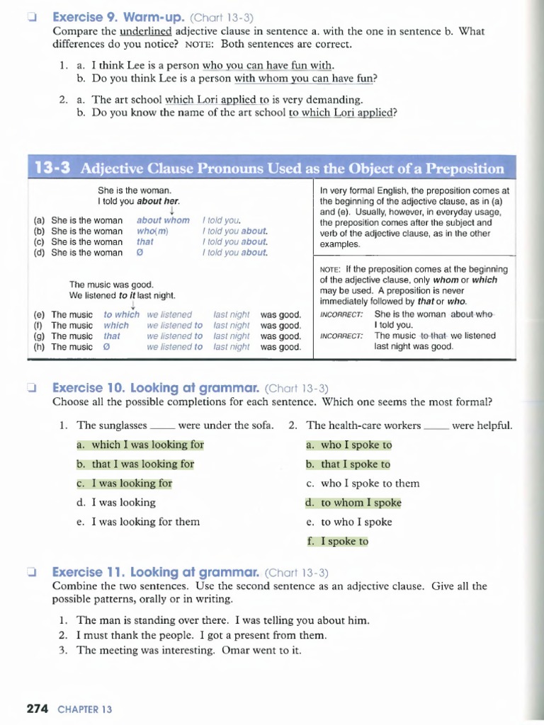 Relative Clauses | PDF | Adjective | Comma