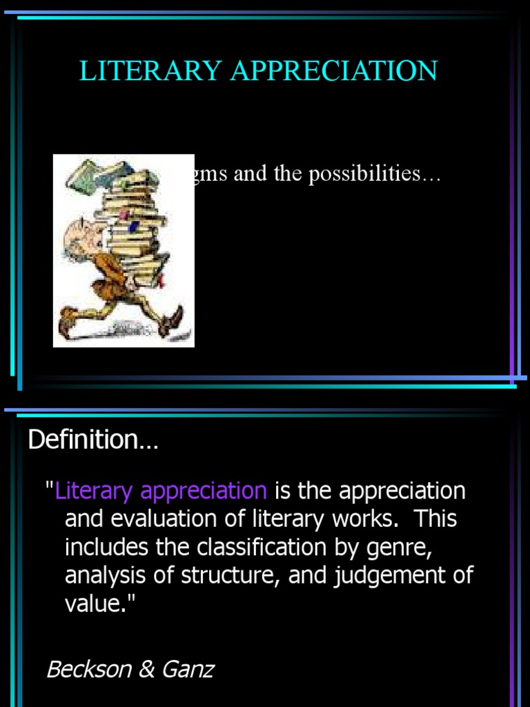 2.literary Appreciation | PDF | Deconstruction | Cognition