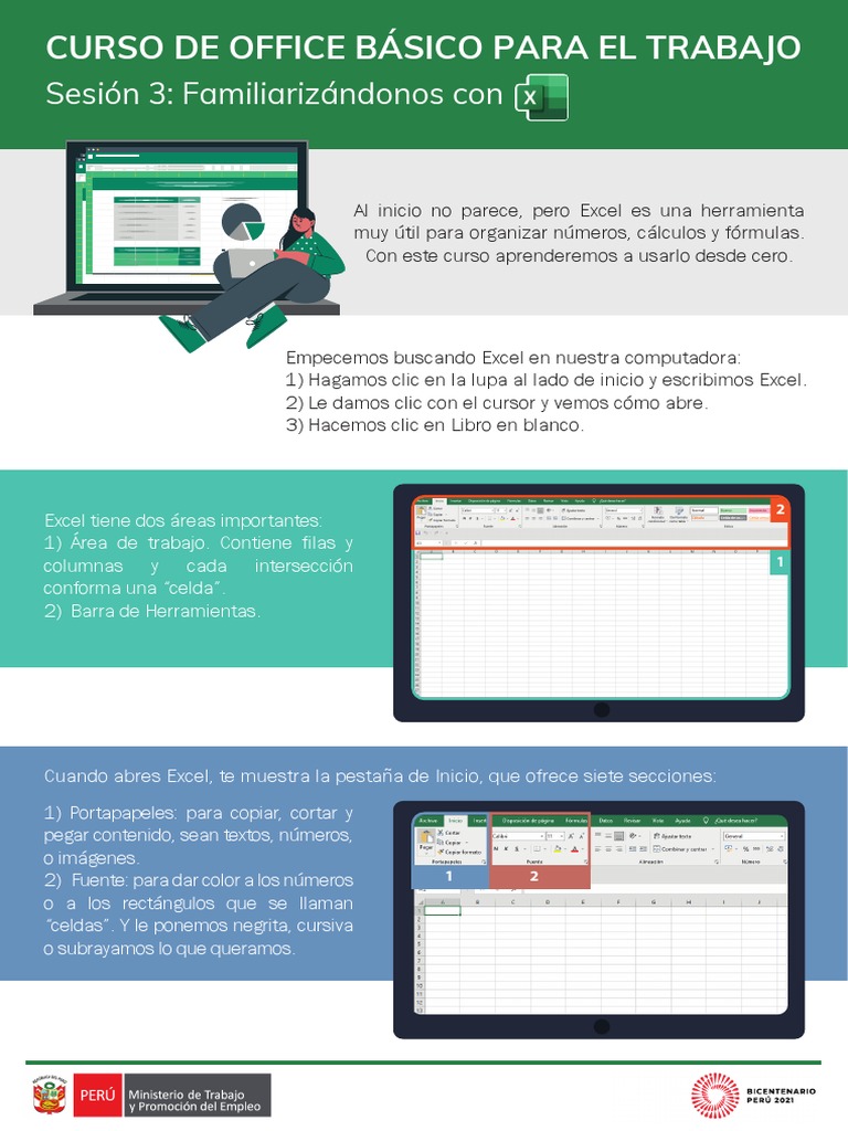 Infografía #3 - Familiarizándonos Con Excel | PDF