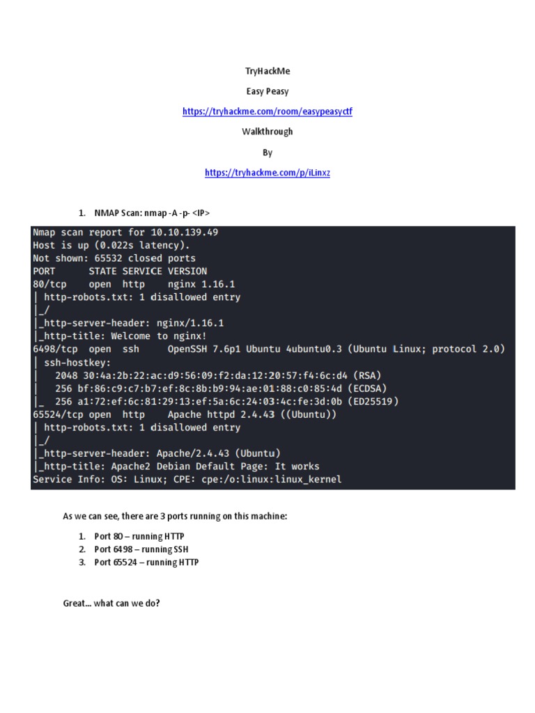 Try Hack Me#Easy Peasy | PDF | Password | Encryption