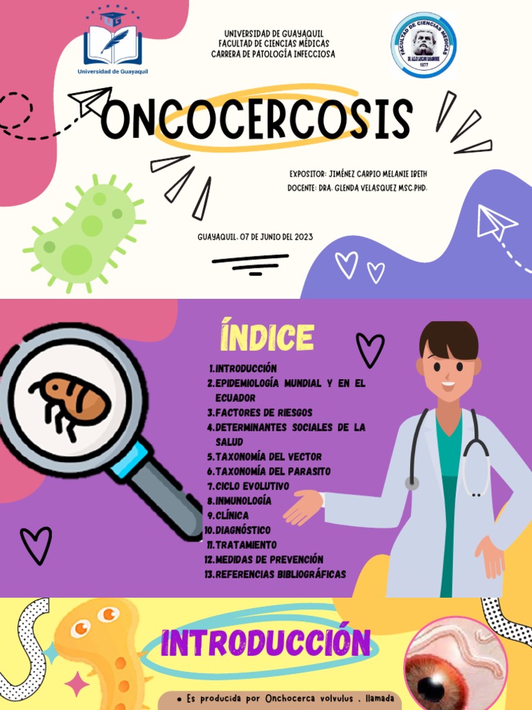 Oncocercosis en Ecuador: Epidemiología y Tratamiento | PDF | Causas de ...