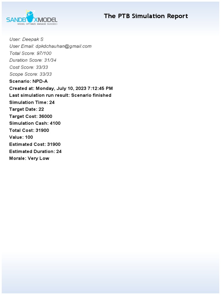 Assignment #2 - Group7 - PTB - Report | PDF | Simulation | Computer Science