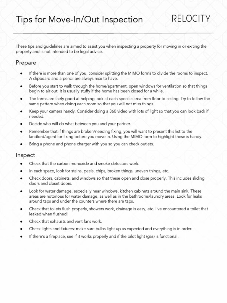 US - Tips For MIMO Inspection | Download Free PDF | Building Engineering | Manufactured Goods