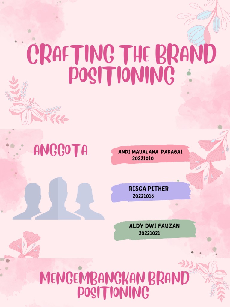 Kelompok9 - Crafting The Brand Positioning - MP | PDF