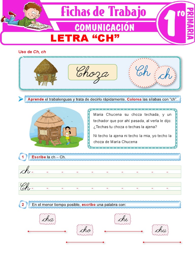 Letra "CH" para Primer Grado de Primaria | PDF