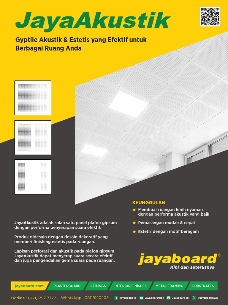 Brosur_Jayaakustik_Plafon Sopran | PDF