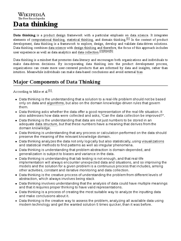 Data Thinking | PDF | Data | Data Science