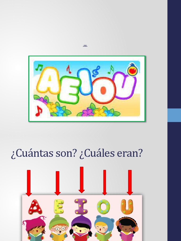 Las Vocales | PDF | Artes del Lenguaje y Comunicación | Poesía