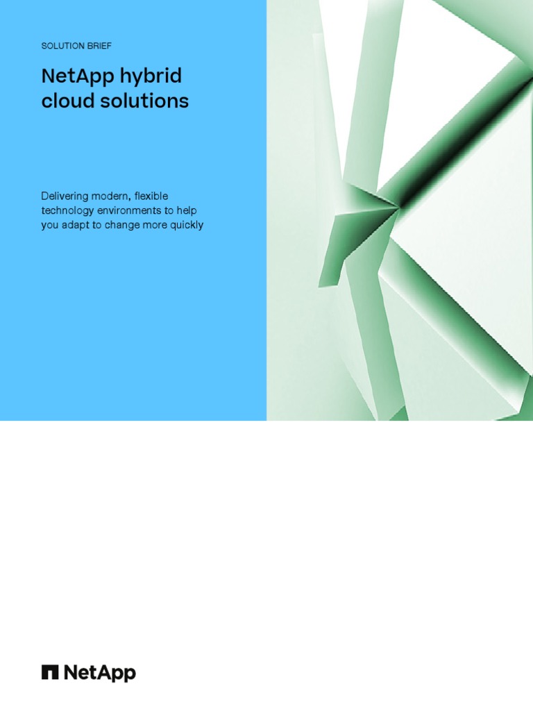 Solution Brief - NetApp-Hybrid-Cloud-Solutions | PDF Solution Brief - NetApp-Hybrid-Cloud-Solutions | PDF