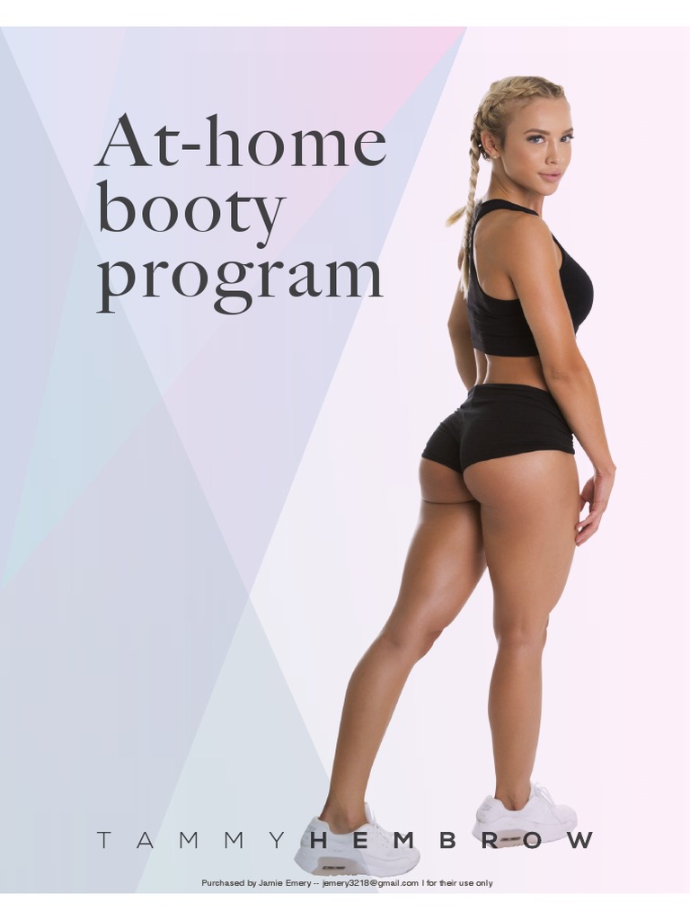 Tammy Hembrow - Home Booty Program | PDF | Physical Fitness | Foot