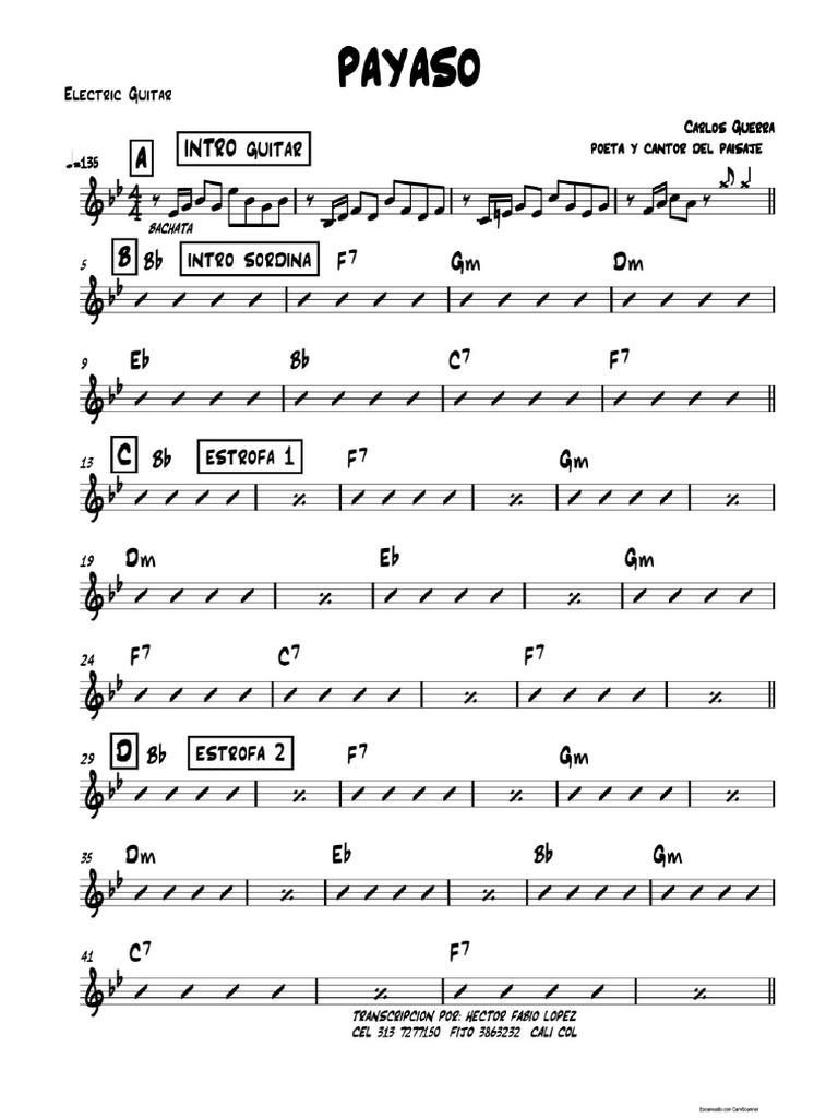 Payaso Guitar | PDF