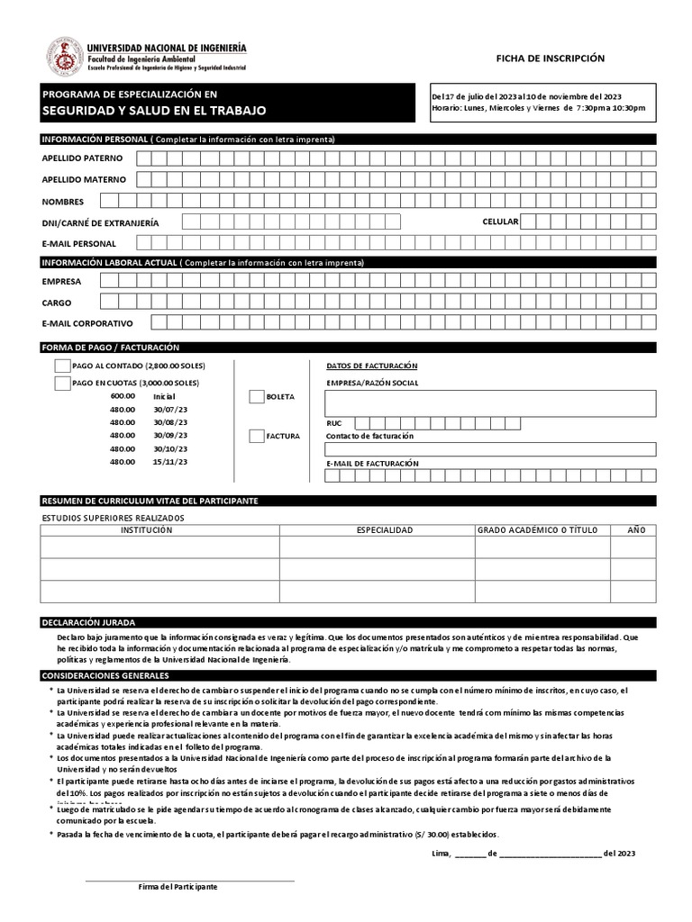 UNI SST6 - Ficha | PDF