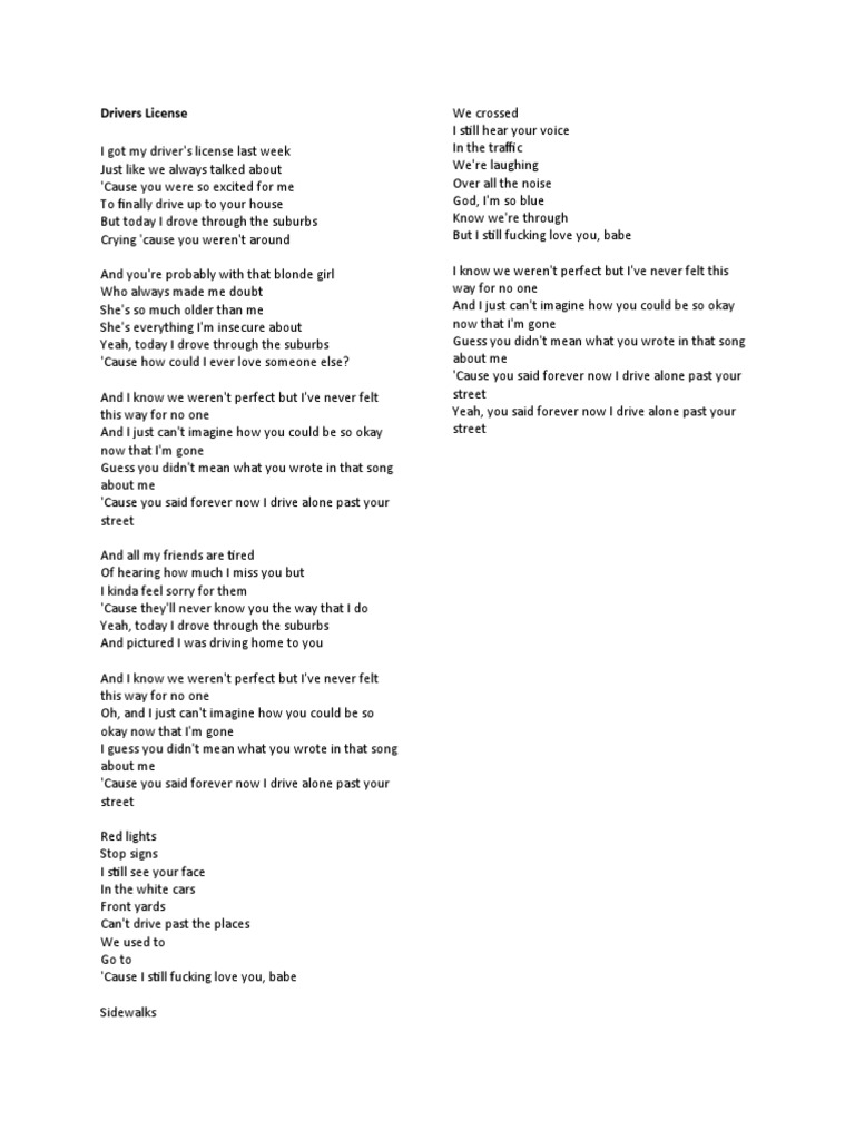 Drivers License | PDF