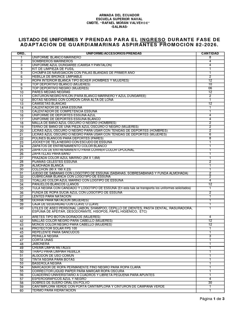 Essuna Uniformes - Asp - 2023 | PDF | Moda | Ropa