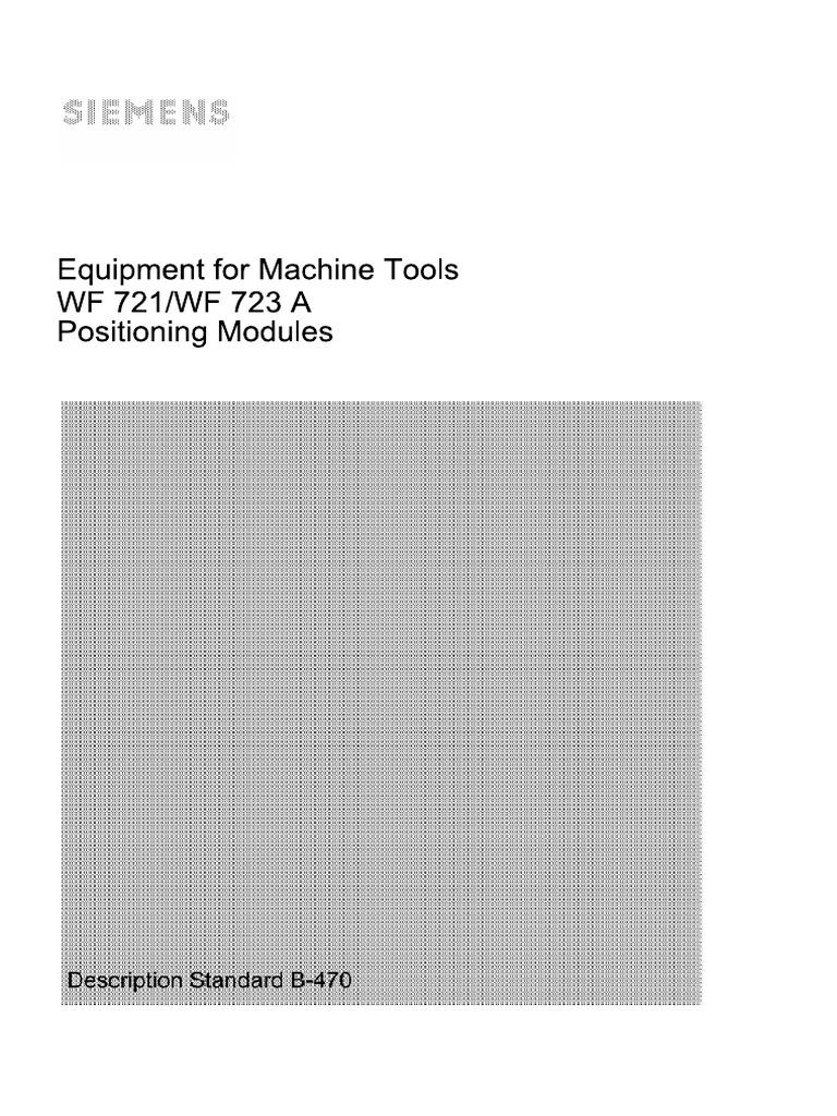 Manual Wf723a Siemens | PDF