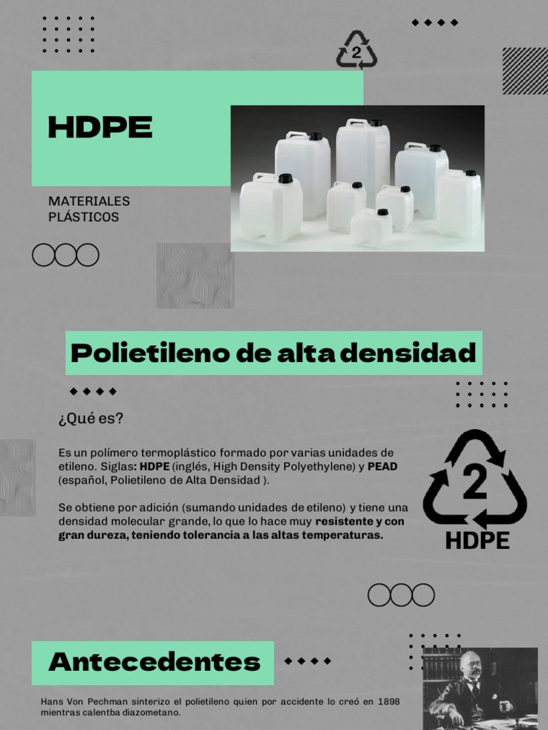 HDPE | PDF | Polietileno | El plastico