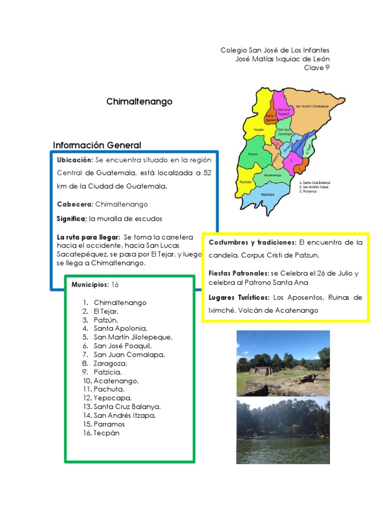 Mapa y datos de Chimaltenango | PDF