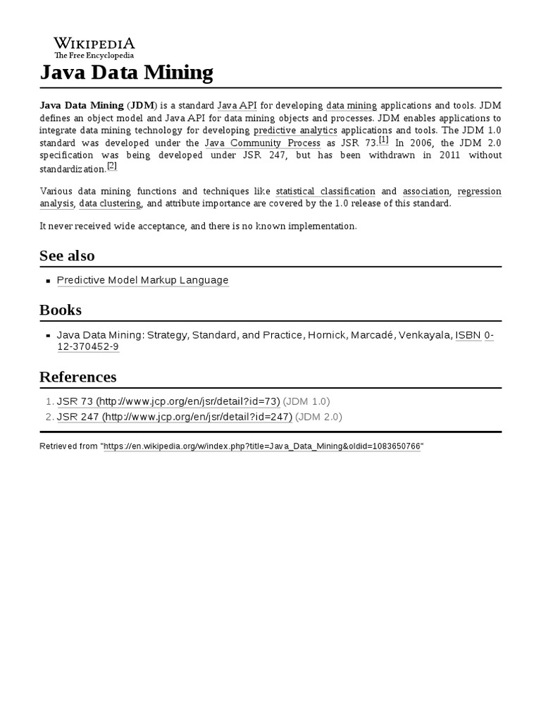 Java_Data_Mining | PDF