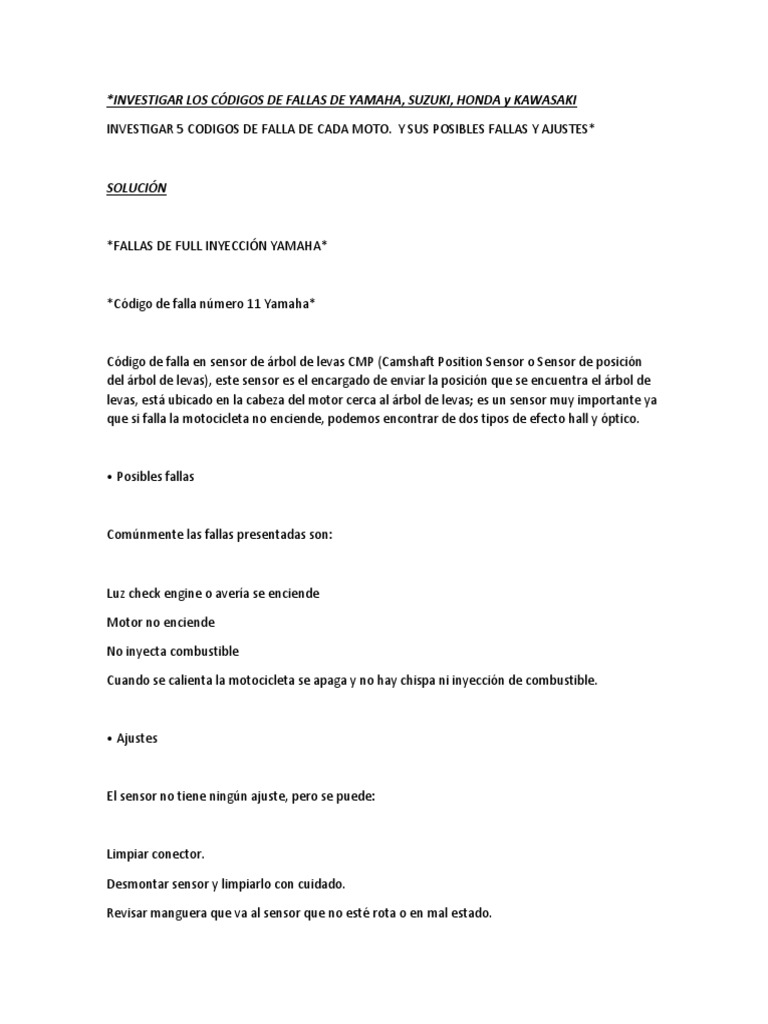 Codigos de Fallas | Descargar gratis PDF | Inyección de combustible ... Codigos de Fallas | Descargar gratis PDF | Inyección de combustible ...