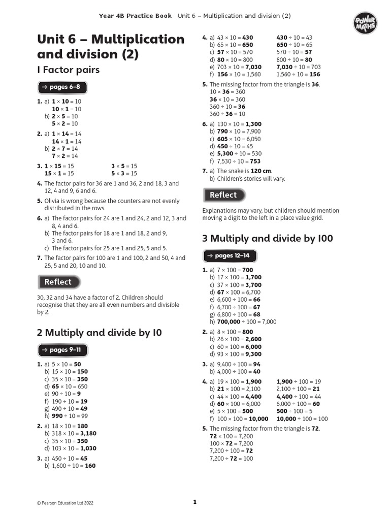 PM2 Y4B Practice Book Answer Sheet Compiled | PDF | Length | Mathematics