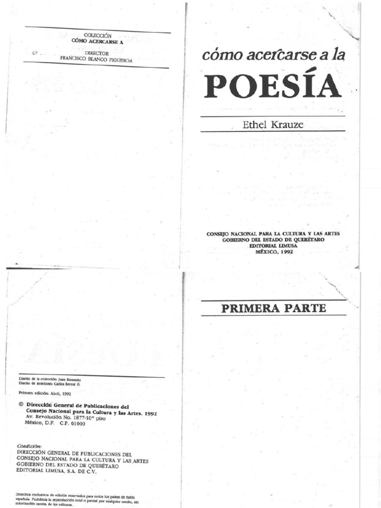 Como Acercarse A La Poesia Ethel Krauze Compress | PDF